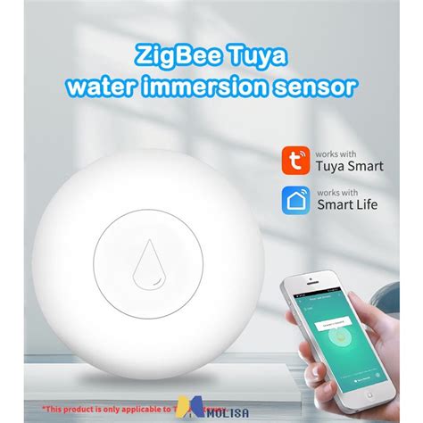 Zigbee Tuya Water Leak Detector Flood Sensor ถังน้ำ Full Water Linkage Alarm Smart Life App การ