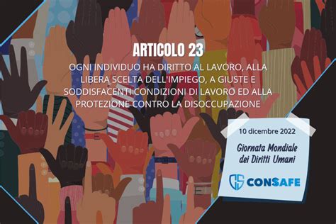 Giornata Mondiale Dei Diritti Umani Consafe Analisi Dei Rischi