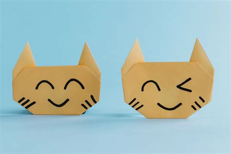 Easy Origami Cat Face Origami OK