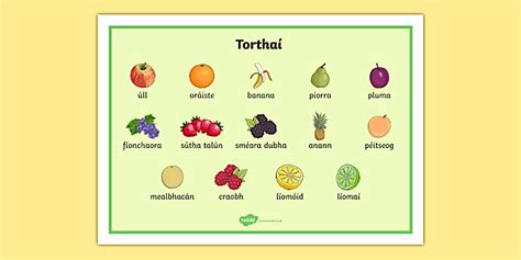 Bia Word Mat Gaeilge Torthaí