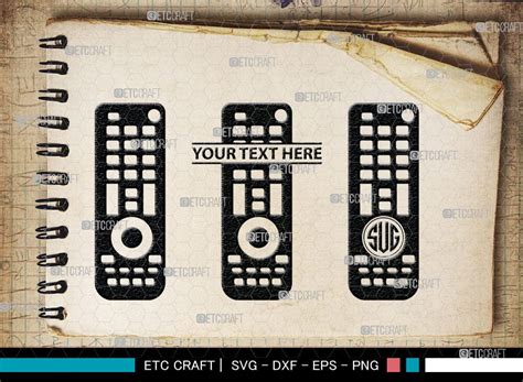 remote control monogram remote control silhouette remote svg tv