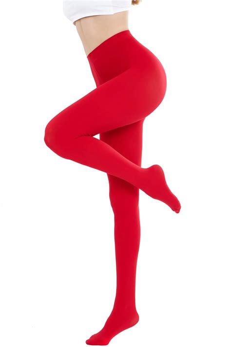 Cozywow Womens 80d Soft Solid Color Semi Opaque Footed Tights High