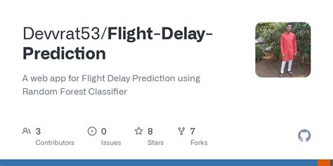 Github Devvrat53flight Delay Prediction A Web App For Flight Delay