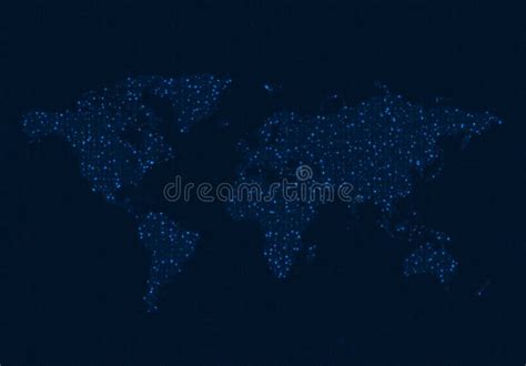 World Map Data Visualization Stock Vector Illustration Of Digital