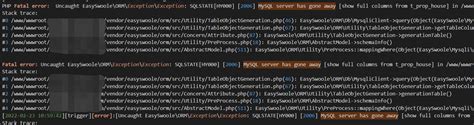 Mysql Server Has Gone Away Issue Easy Swoole Orm Github