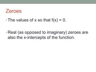 Algebra Lesson 4 2 Zeroes Of Quadratic Functions PPT