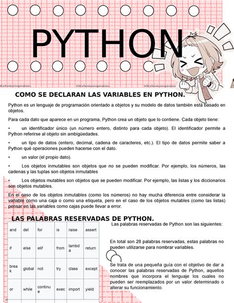Python Para Tus Apuntes Las Palabras Reservadas De Python Son Las Siguientes En Total Son