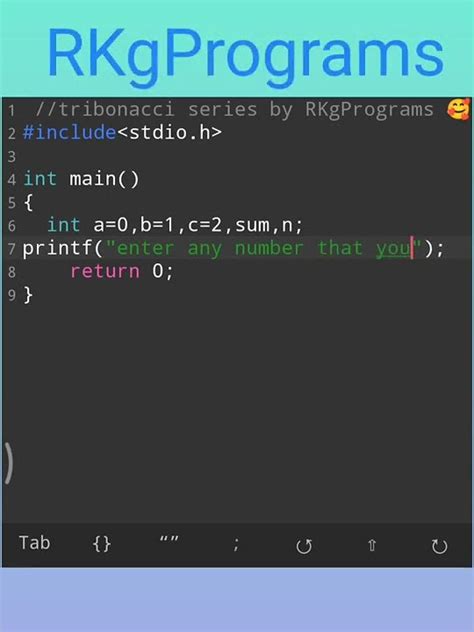 Print Tribonacci Series In C Program 🥰 Tribonacci Series Runtime Program Rkgprograms Youtube