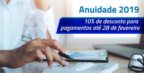 Termina Nesta Quinta Feira Prazo Para Pagamento Da Anuidade