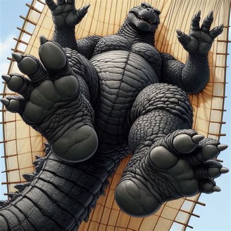 Godzilla Ai Feet By Dq11 On Deviantart