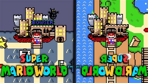 Super Mario World Inverted Dlrow Oiram Repus 7 Yoshis Island Mirror Mode ᴴᴰ Youtube