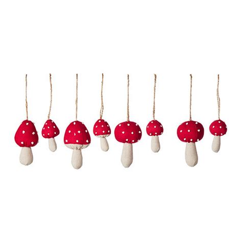 Ikea Vinter 2015 Mushrooms Xmas Decorations Holiday Ornaments Anime
