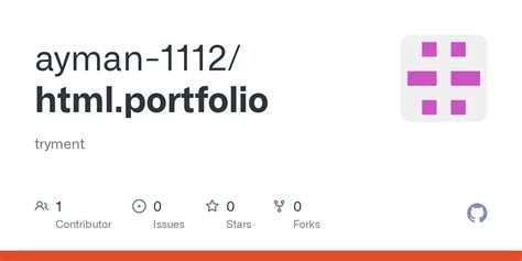 GitHub Ayman 1112 Html Portfolio Tryment