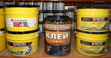 Клей для рубероида «ТЕХНОНИКОЛЬ»: расход ведра 10 кг, инструкция по ...