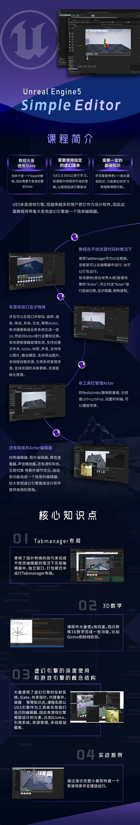 UE c 开发SimpleEditor高级案例教学 ABOUTCG视频教程