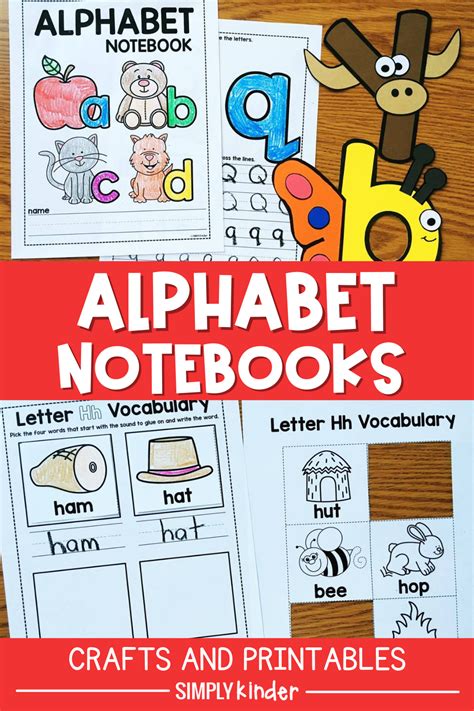 Alphabet Letter Crafts And Letter Printables Notebooks Activities For