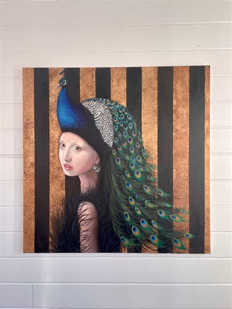 Girl With A Peacock
