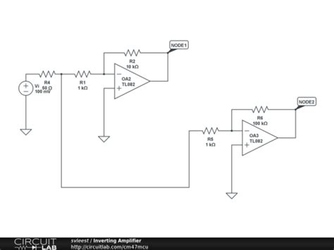 Inverting Amplifier Circuitlab