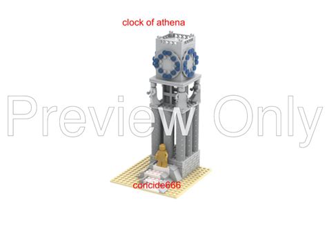 Lego Moc Clock Of Athena Saint Seiya By Coricide666 Rebrickable