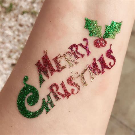 Merry Christmas 362 Pack Of 5 Or 25 Temporary Tattoo Store