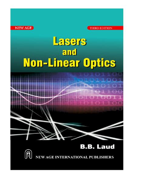 Pdf Lasers And Non Linear Optics