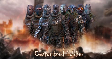 Pbr Customized Soldier 3d Humanoids Unity Asset Store