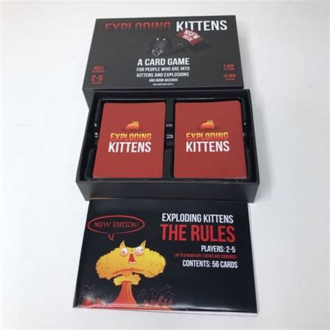Exploding Kittens Nsfw Deck Adults Only Card Game Barely Used Great
