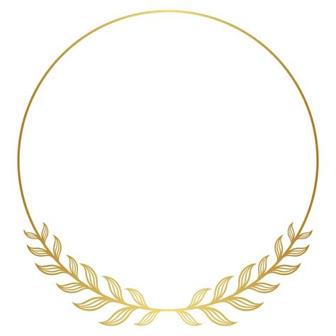 Premium Vector Luxury Leaf Circle For Wedding