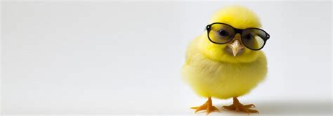 Premium Ai Image A Yellow Duck Wearing Glasses