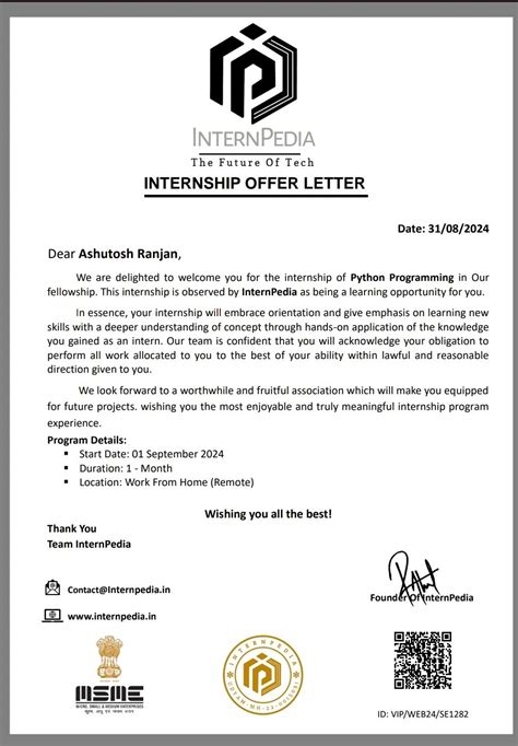 Ashutosh Ranjan On Linkedin Interpedia Internship Pythonprogramming