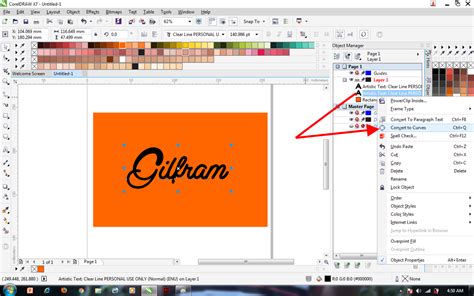 Cara Menambah Outline Text Di Corel Draw Gilang Fram