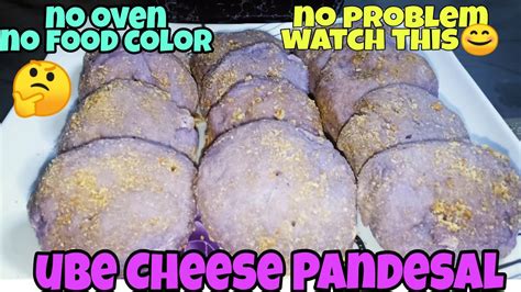 How To Make Ube Cheese Pandesal Without Oven And Food Color Home