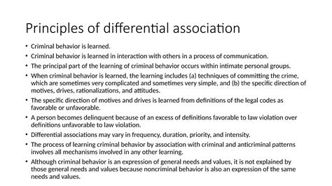 Social Learning Theoriesppt Used In Criminology Ppt
