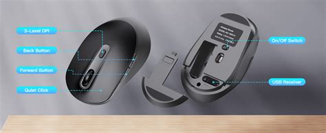 Wireless Keyboard And Mouse Combo Soueto 2 4g Full Sized Computer Keyboard With