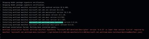 Cant Build Dependency Issues Workload Installation · Issue 1072