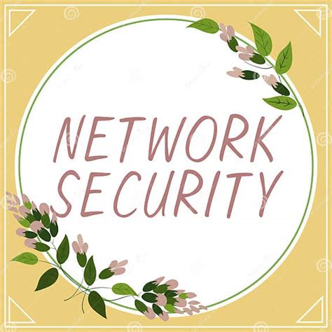 Writing Displaying Text Network Security Business Concept Practice Of Securing A Computer Web