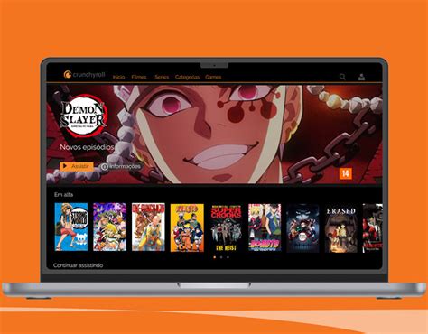 Ui Design Crunchyroll 1}projeto Behance