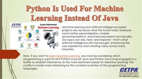 PPT Why Python Used In Machine Learning Than Java PowerPoint
