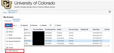 How To Guide Resetting Your Peoplesoft Password University Of Colorado