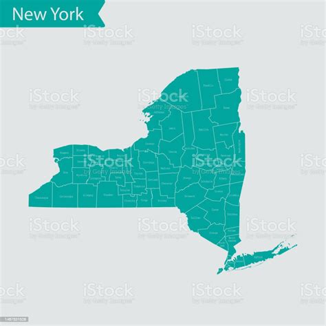 New York Map Stock Illustration Download Image Now New York State
