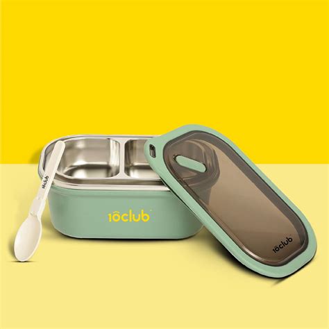 Buy Club Lunch Box L Stainless Steel Three Compartments Lunch Box For Office