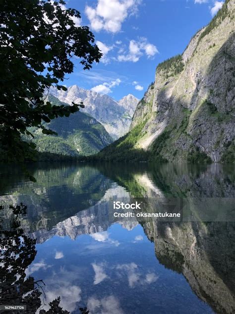 Obersee 호수 Berchtesgaden 바이에른 독일 자연 경관 국립 공원 보호 알프스 산과 오베르제 호수의 장엄한 전망