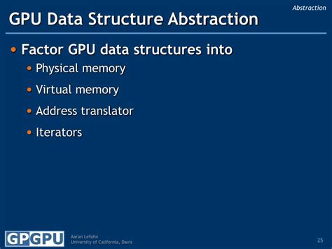 Ppt Glift An Abstraction For Generic Efficient Gpu Data Structures