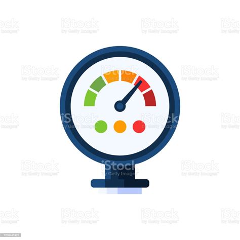 Icône De Compteur Deau De Pression Illustration Simple De Licône De