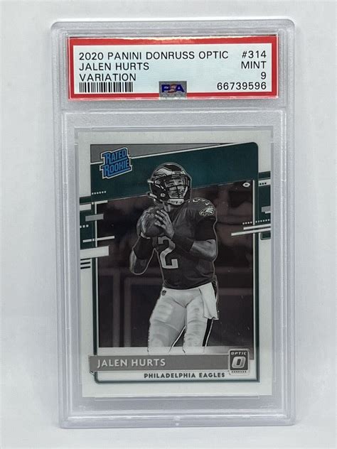 2020 Donruss Optic Variation Jalen Hurts Eagles Rc Psa 9 314 Mvp Ebay
