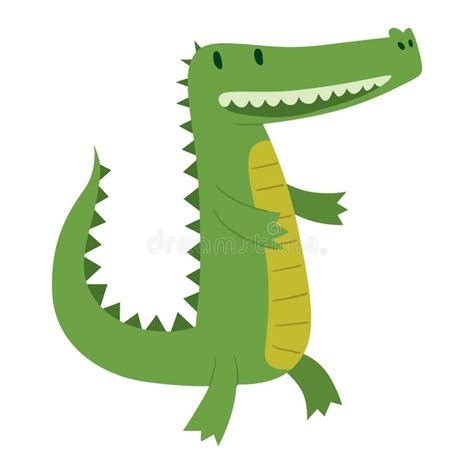 Cute Crocodile Character Vector Stock Illustrations 9517 Cute