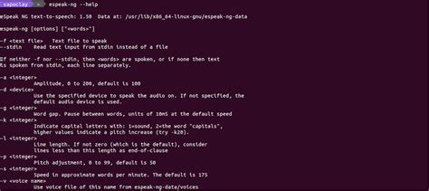 Espeak Ng Synthesizer Text To Speech Untuk Linux