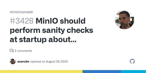 Minio Should Perform Sanity Checks At Startup About Reachability Tls
