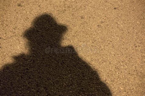Shadow Of The Man On The Ground Stock Image Image Of Ground Secret 262076241
