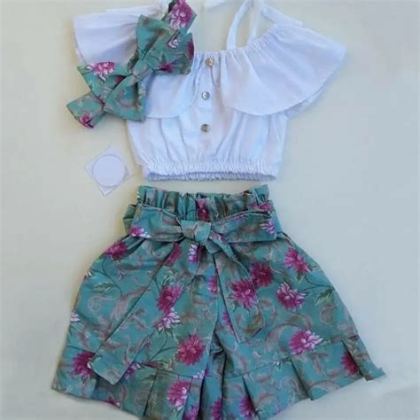 Pudcoco Conjunto De Ropa Floral Para Ni A Peque A Camiseta Tops Y